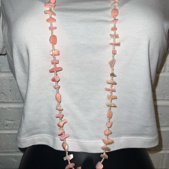 Jewelry | Pastel Pink Shell Necklace | Poshmark